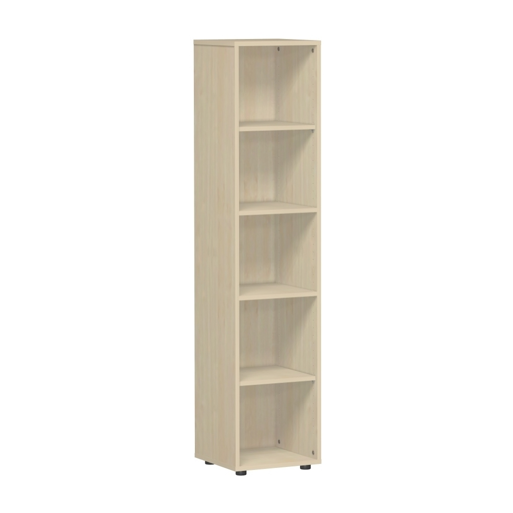 Regal Holz schmal 5 OH - Höhe 180cm - fertig montiert